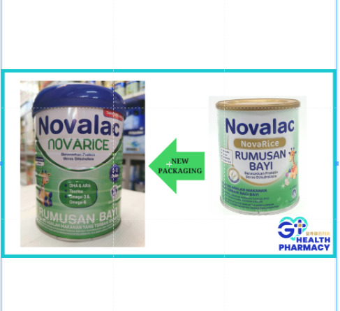Novalac Novarice Infant Formula Susu Beras (0 - 12 months formula) 800g ...