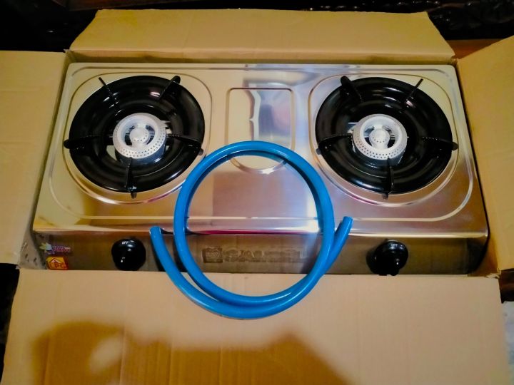 Camel Double Cast Iron Burner Stove CGS-710S with free Host | Lazada PH