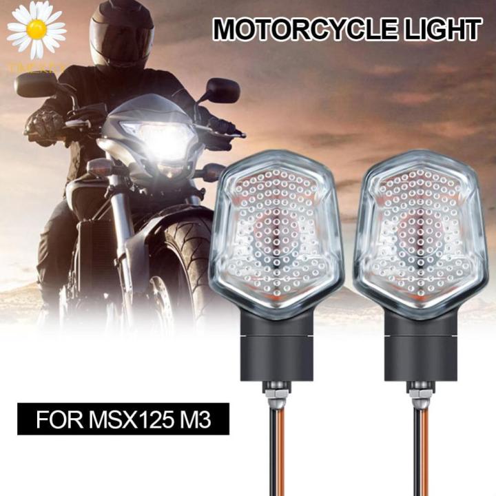 Timekey Pair Motorcycle Turn Signal LED Light Indicator Lamp Front Rear ...