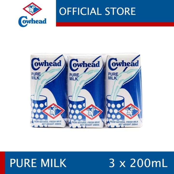 Cowhead Pure Milk 200mL x 3 | Lazada PH