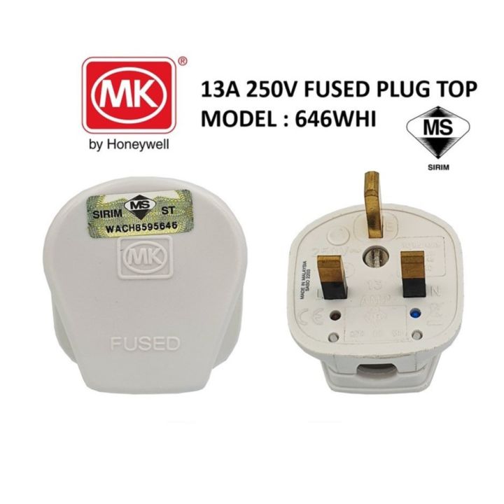 MK 646 654 692 S2757 13A SWITCH SOCKET 3 WAY ADAPTOR 13A PLUG TOP | Lazada