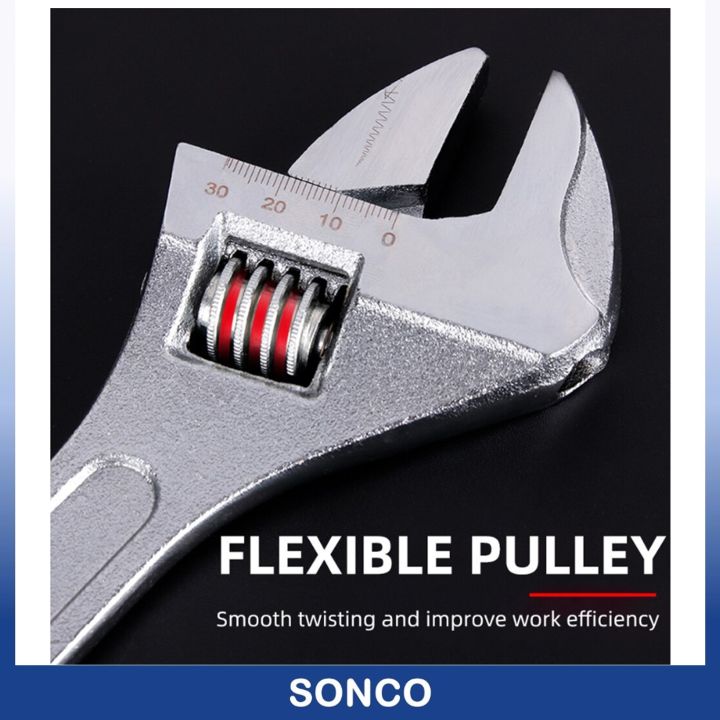 6'' / 8'' / 10'' / 12'' / 15'' Adjustable Wrench Spanner Spanar HIDUP ...