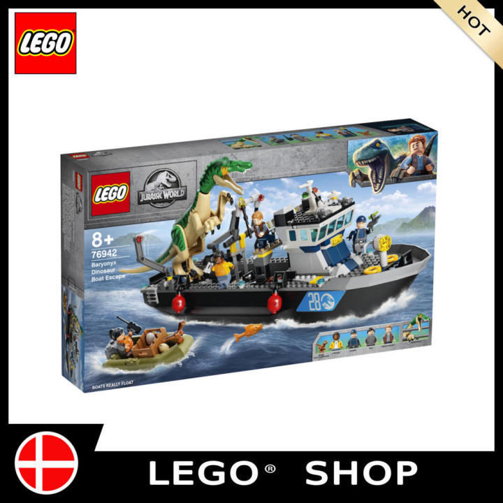 [100% Original] LEGO 76942 Jurassic World Baryonyx Dinosaur Boat Escape ...
