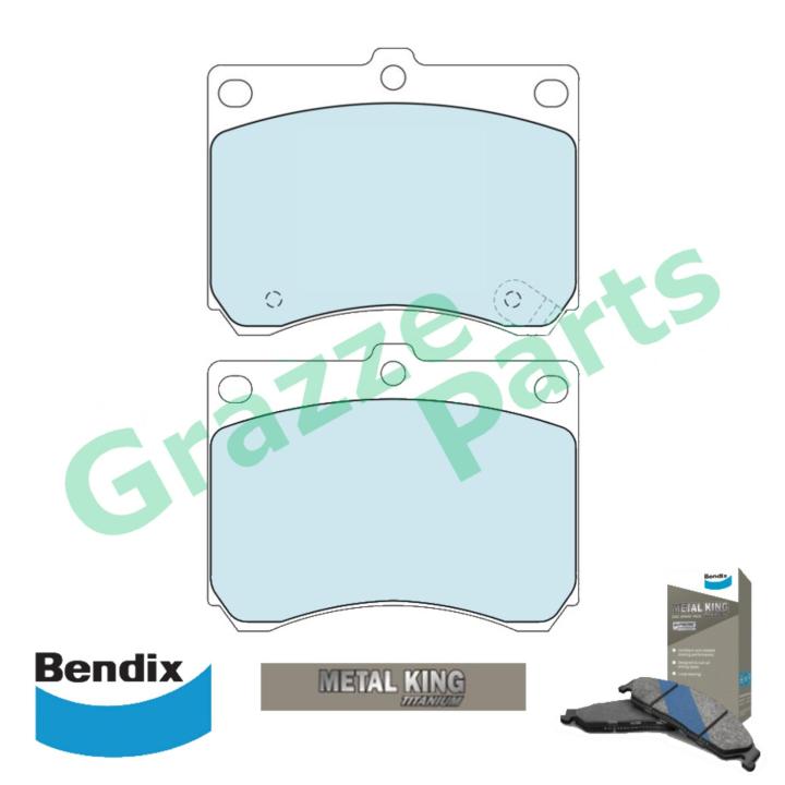 Bendix Metal King Titanium Disc Brake Pad Front for DB1177 Ford Laser Lynx TX3 1.8 Mazda 323 1.8 ...