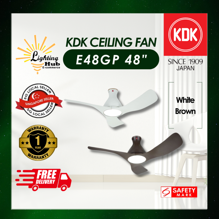 KDK E48GP 48" DC Motor Ceiling Fan With LED Light | Lazada Singapore