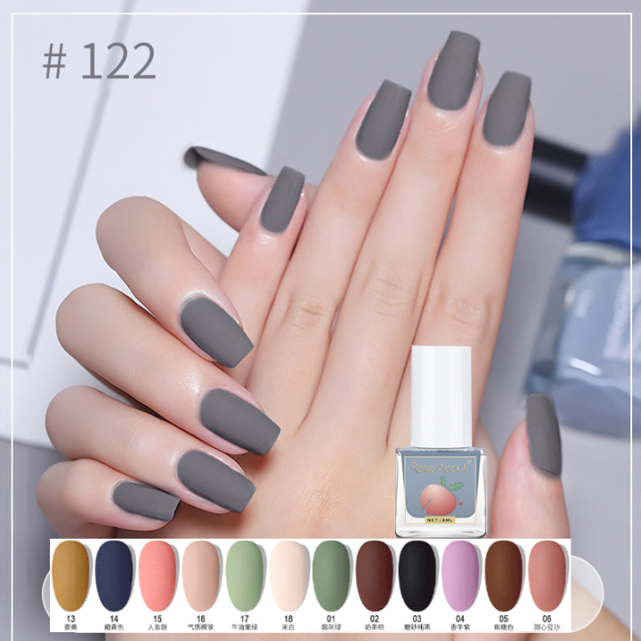 Water based Velvet Matte nail polish No bake Durable nail polish ...