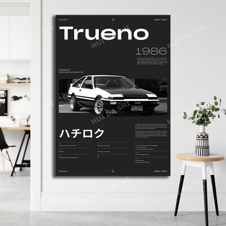 Toyota Trueno AE86 printable JDM Digital printable poster JDM poster ...