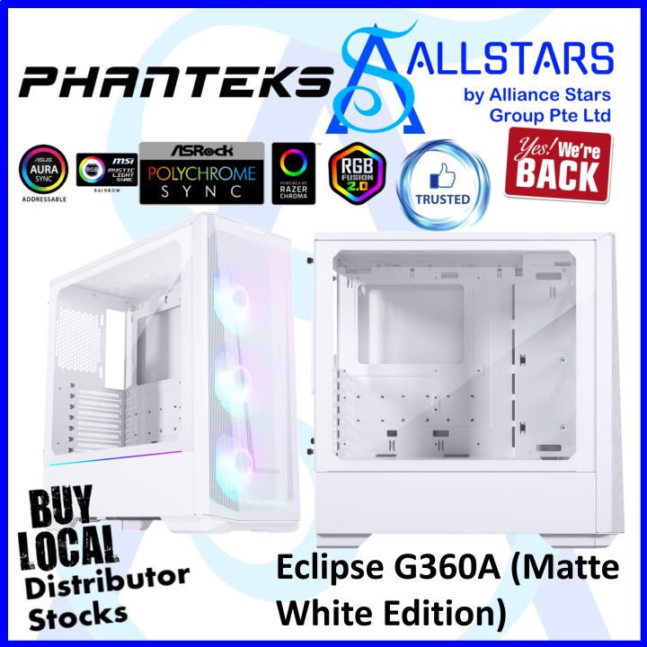 (ALLSTARS : We are Back Promo) Phanteks Eclipse G360A (Matte White ...