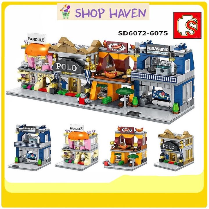 Sembo Mini Street Building Blocks SD6072 - 6075 Series | Lazada PH