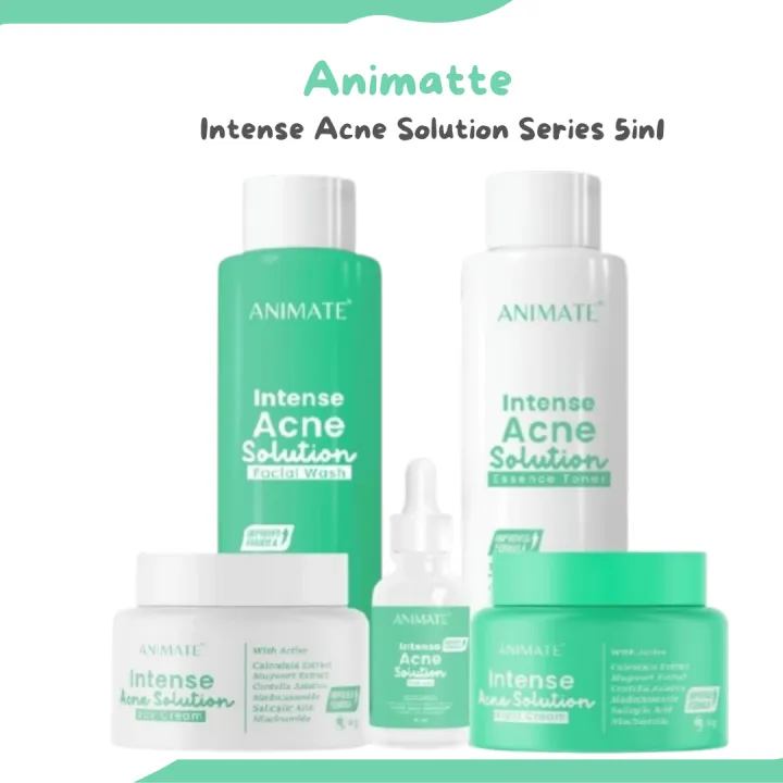 Animate Intense Acne Solution Series 5in1/Paket Kecantikan | Lazada ...
