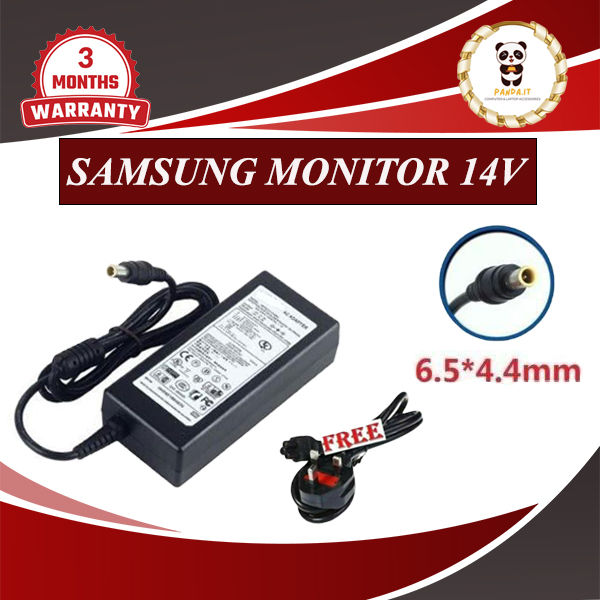 Samsung Monitor Adapter 14v 1.78a - 25w LED And LCD Power Monitor ...