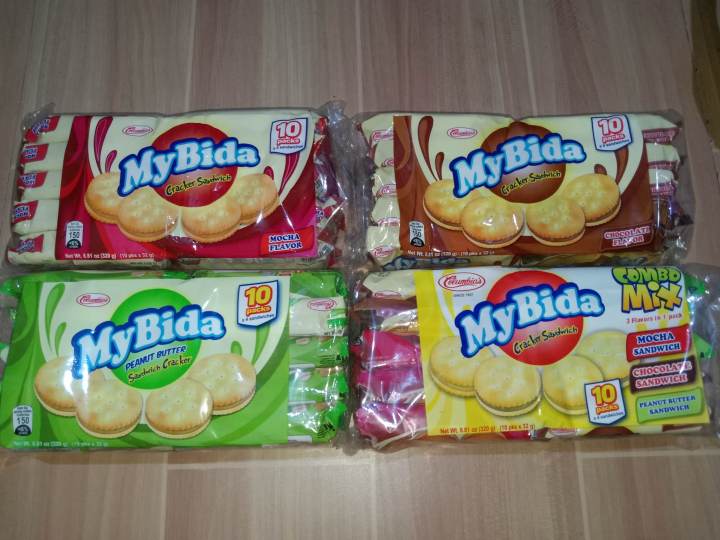 MyBida Cracker Sanwich 10 packs x 4 sandwiches net with 320 grams ...