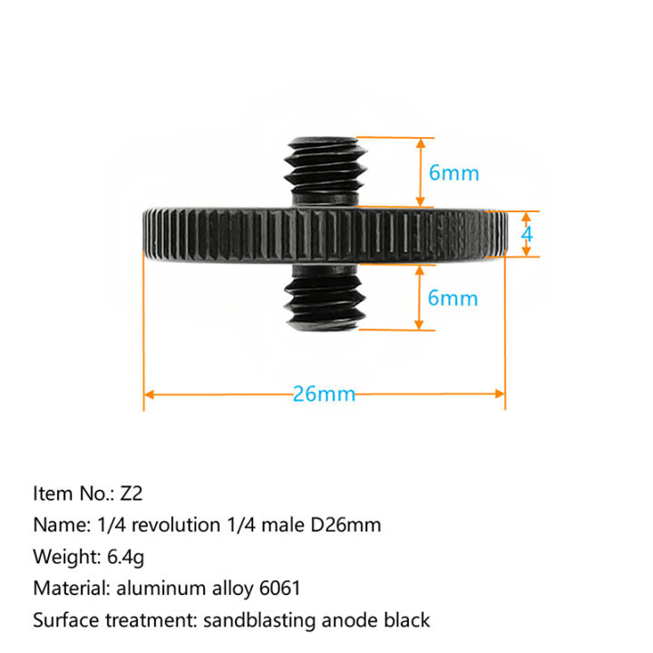UNI Universal Camera Conversion screw 1/4ชายถึง3/8 dual NUTS tripod ...