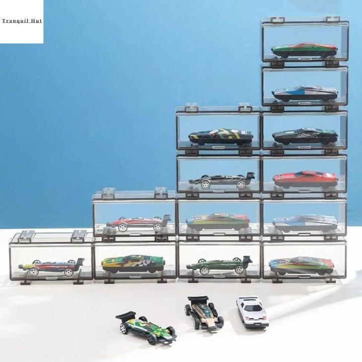 TRANQUIL HUT Plastic Model Car Box Transparent 1:64 Diecast Car Display ...