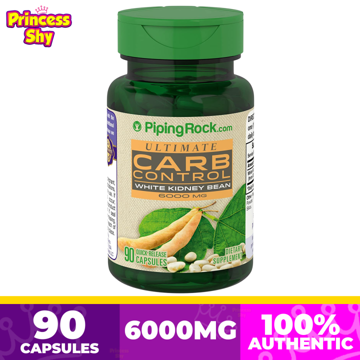 Piping Rock Ultimate Carb Control White Kidney Bean 6000 mg 90 Capsules | Lazada PH