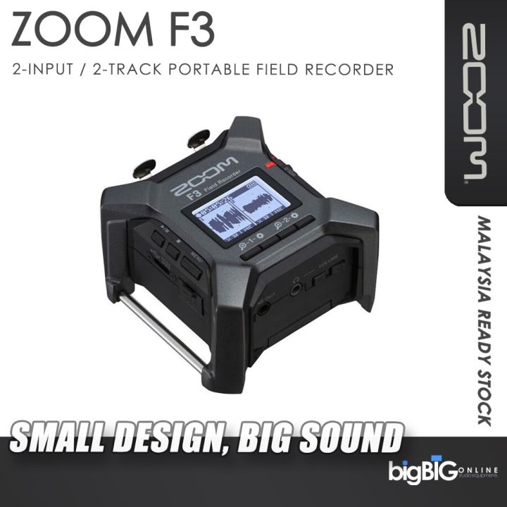 Zoom F3 2-Input / 2-Track Portable Field Recorder | Lazada