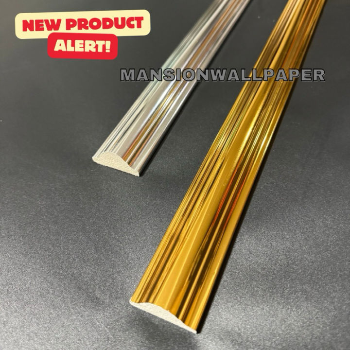 List Moulding Wall Profil PVC Bingkai Frame Emas Gold Silver | Lazada ...