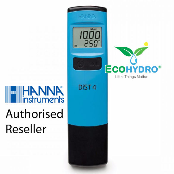 ORIGINAL! Hanna Instruments DiST 4 Waterproof EC Tester (0.00-20.00 mS ...