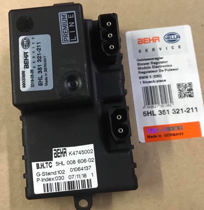 ORIGINAL NEW HVAC Blower Motor Resistor Control Unit 67636988452 ...