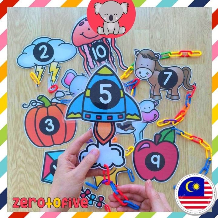 Montessori Fine Motor Skills Counting Activity Math Busy Book Quiet ...