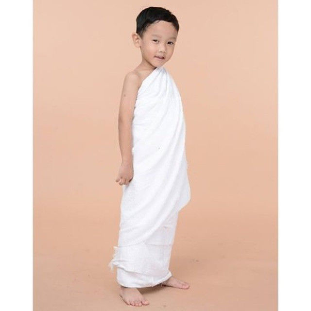 2 PIECE KIDS CHIKAIN IHRAM SUPER FIBER HAJI DAN UMRAH DEWASA Ehram ...