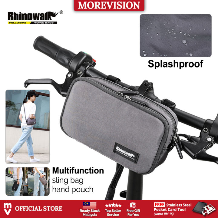 Rhinowalk Rainproof Cycling Hand Pouch Sling Bag Bicycle Handle Bar ...