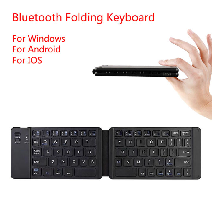 Folding Bluetooth Keyboard Light and Handy Bluetooth Folding Keyboard ...