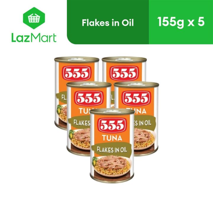 555 Tuna Flakes in Oil 155g - Pack of 5 | Lazada PH