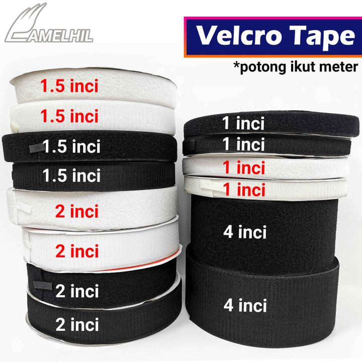 (Meter) Hook & Loop Magic Tape Velcro Tape 20mm 25mm 32mm 38mm 50mm ...