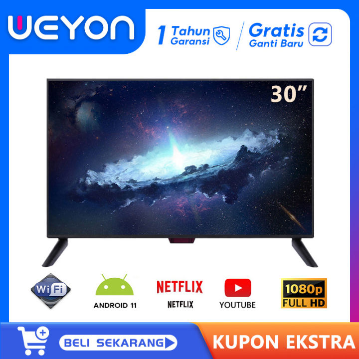 WEYON TV 30 Inch Smart TV Android 11 Digital LED FHD TV HD 30 inch FHD ...