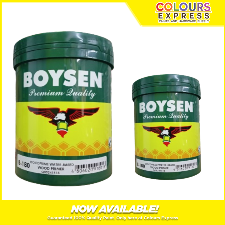 Boysen Wood Pirmer B-180 waterbased 4L and 1L | Lazada PH