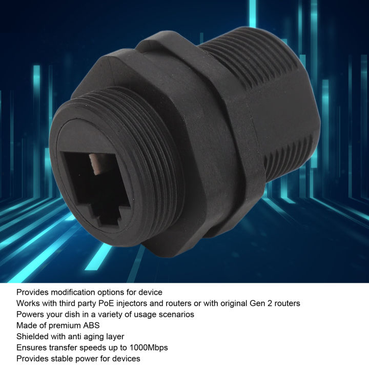 RJ45 Coupler Ethernet Cable Coupler Female to Female IP68 Cat3 Ethernet ...