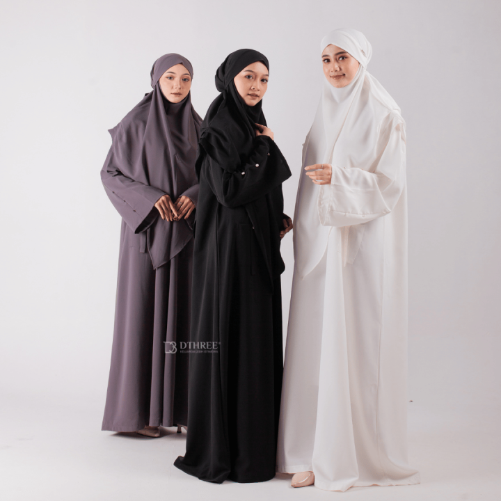 Dthree - Abaya Turki Terbaru 2025 Khadija Series / Gamis Lebaran Dewasa Viral | Lazada Indonesia