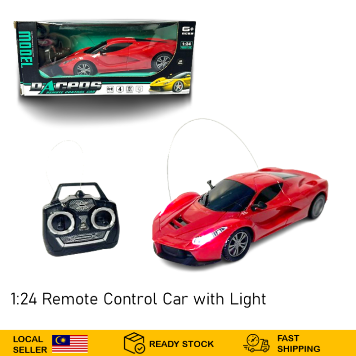 Mainan Kereta Kawalan Jauh Remote Control Car 1:24 Full Channel Race ...