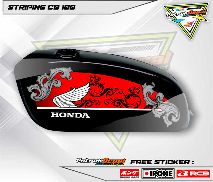 Striping Variasi Honda Cb100 Batik Striping Custom Honda Cb | Lazada ...
