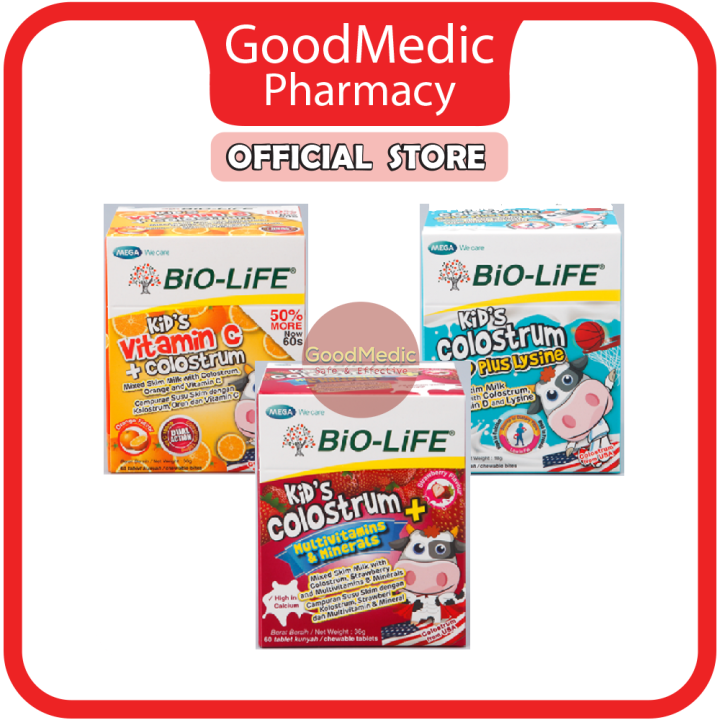 Bio-Life Kid's Colostrum Multivitamin & Minerals / Vitamin C / Cal-D ...