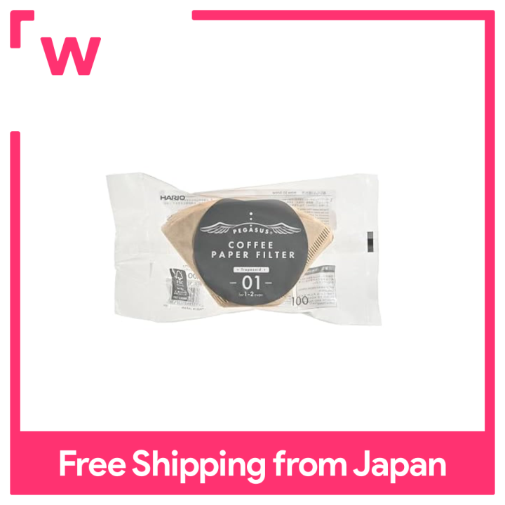 HARIO PEGASUS COFFEE PAPER FILTER 01M Misarashi for 1~2 cups, 100 ... HARIO PEGASUS COFFEE PAPER FILTER 01M Misarashi for 1~2 cups, 100 ...