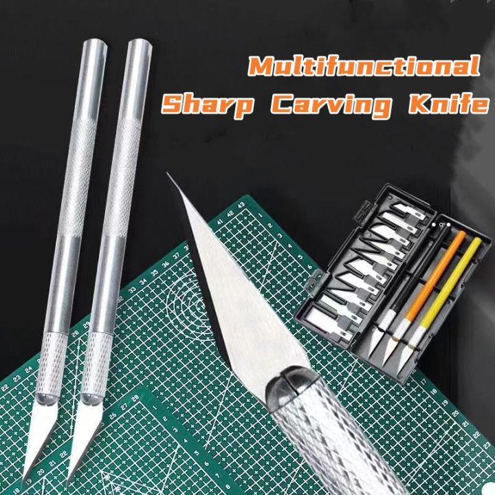 Metal Handle With Blades Knife Carving Tools Hand-made Crafts DIY Hand ...
