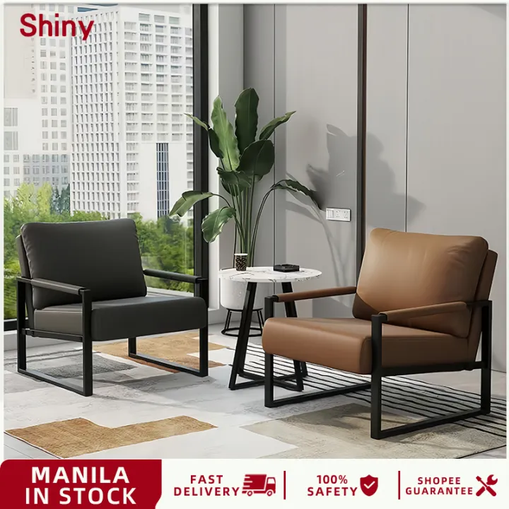 Nordic simple light luxury sofa chair store cafe leisure chair modern ...