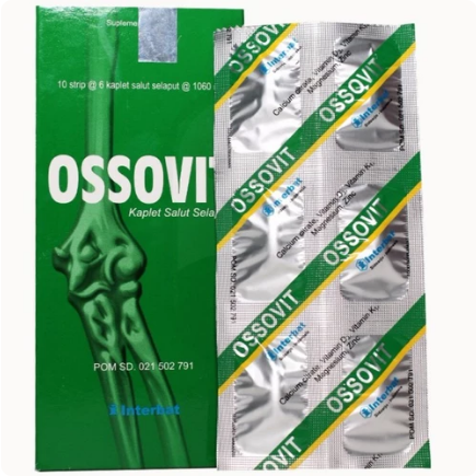 OSSOVIT 60'S TABLET INTERBAT / VITAMIN PERSENDIAN / VITAMIN TULANG ...