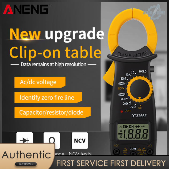 ANENG Digital Clamp Meter Multimeter Handheld AC DC Voltage Current ...