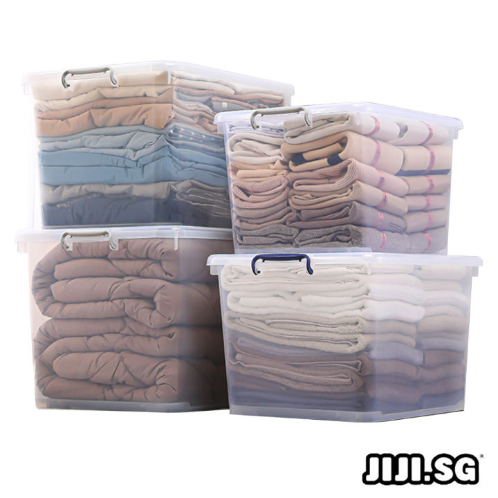 (JIJI.SG) HAILEY Transparent Storage Box / Containers / Boxes ...