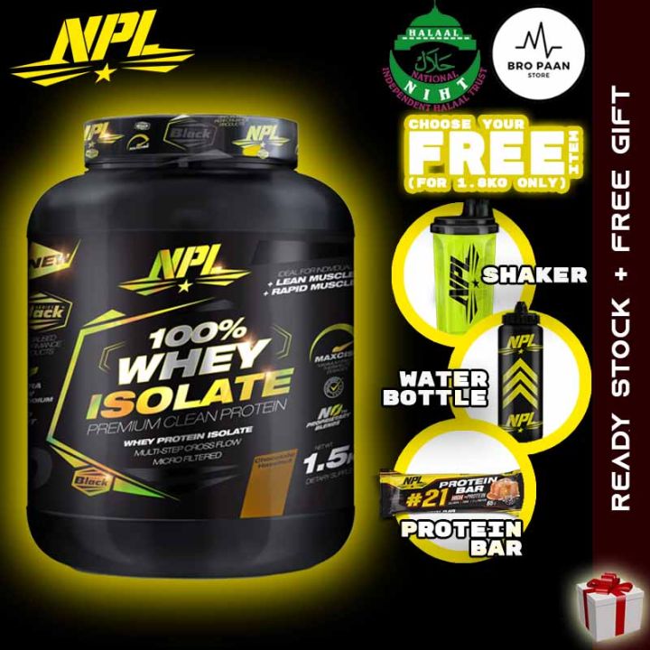 NPL 100% Whey Isolate (3.3lbs)(Chocolate Hazelnut Flavour) - Pure ...