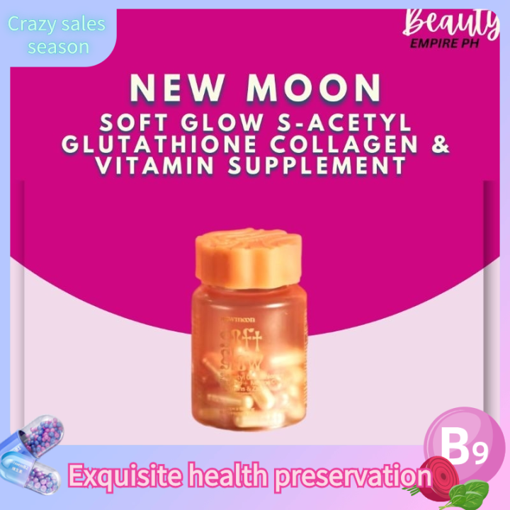 New Moon Soft Glow S- Acethyl Glutathione Collagen and Vitamin ...
