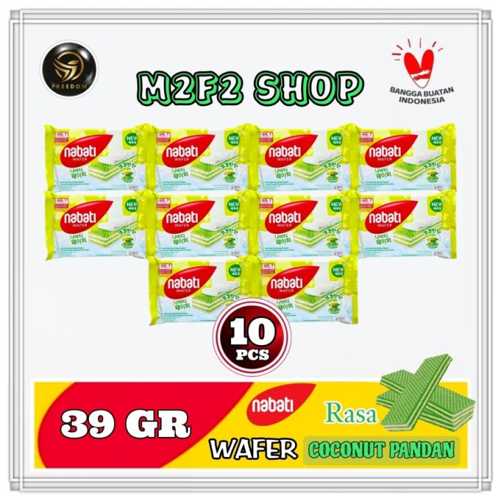 Nabati Wafer Cocopan Coconut Pandan Cream | Krim Kelapa Pandan Sachet ...