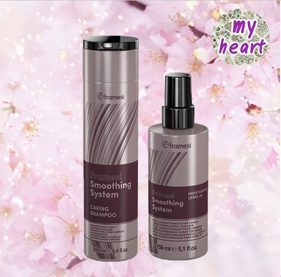 Framesi Smoothing System Caring Shampoo/Moisturizing Leave-In 250/150 ml แชมพู และอาหารผม เพื่อ ...