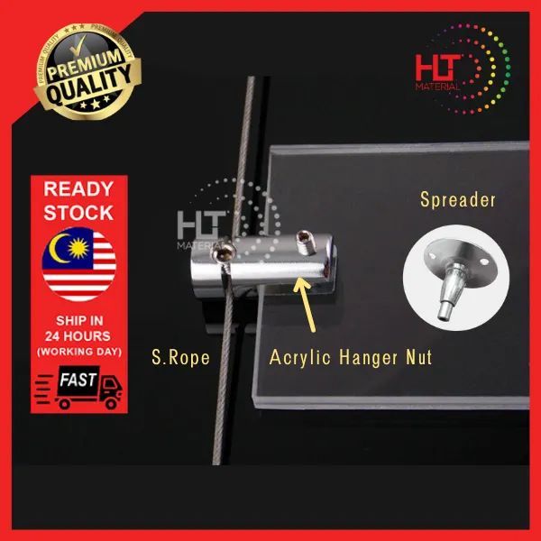 Cable Hanging System Acrylic/Plastic Hanging System Acrylic Hanger | Lazada