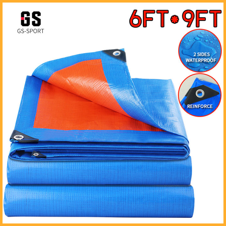 Tarpaulin Trapal Tolda Lona (9ft x 12ft) CANVAS Sun and Rain protection ...