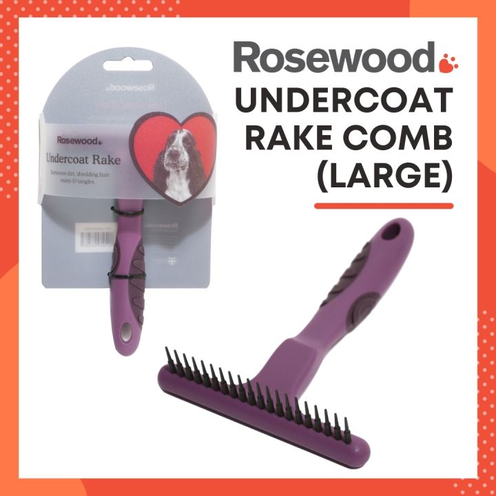 ROSEWOOD SALON GROOMING UNDERCOAT RAKE COMB PURPLE | Lazada.co.th