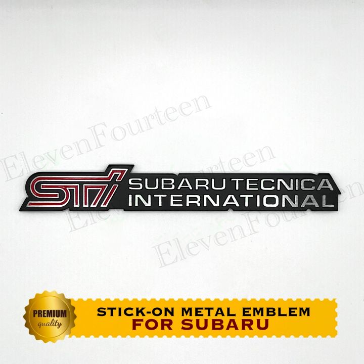 STI Subaru Tecnica International 3D Metal Emblem Badge Decal | Lazada PH